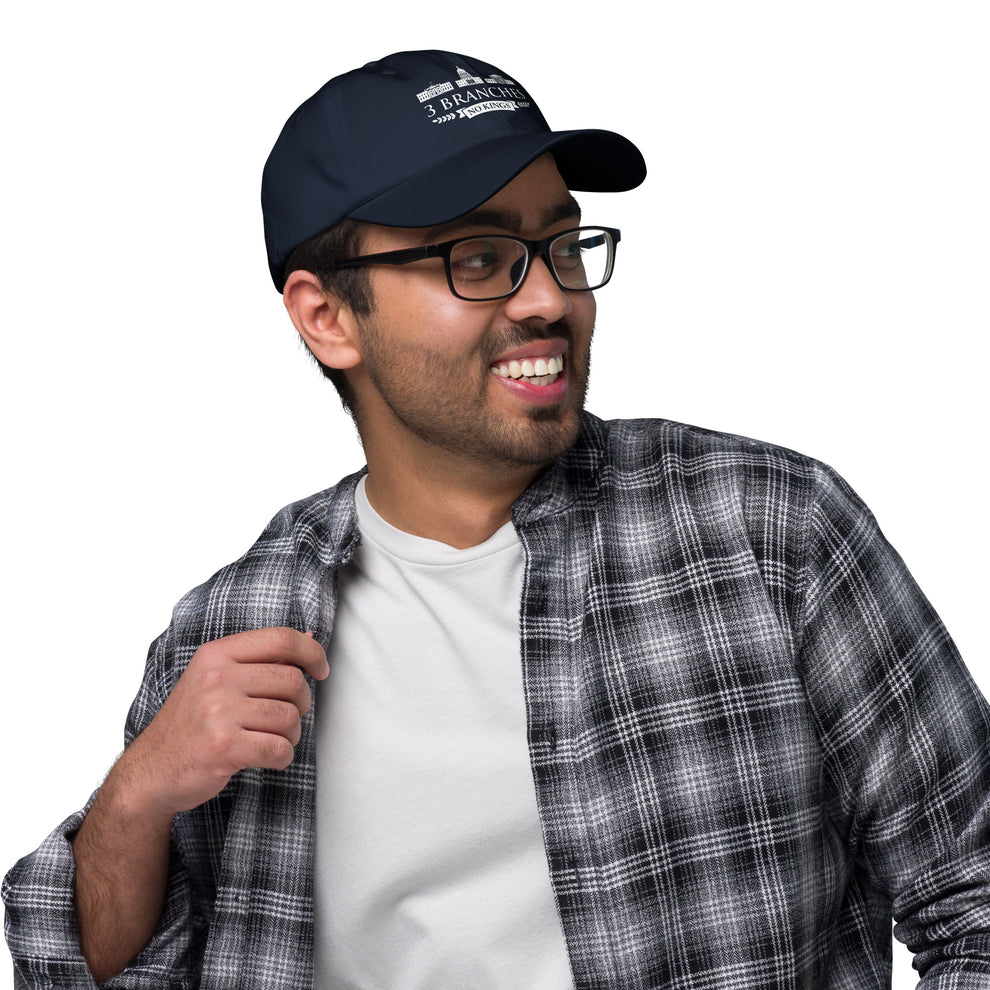 3 Branches, No Kings Low Profile Hat - Rich Tones – Wear Them Out, LLC