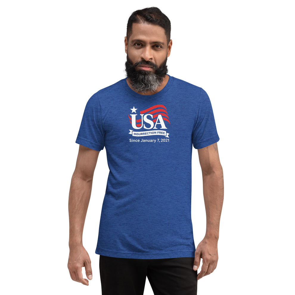 USA Insurrection Free Since Jan 7, 2021 Unisex T-Shirt - Rich Tones ...